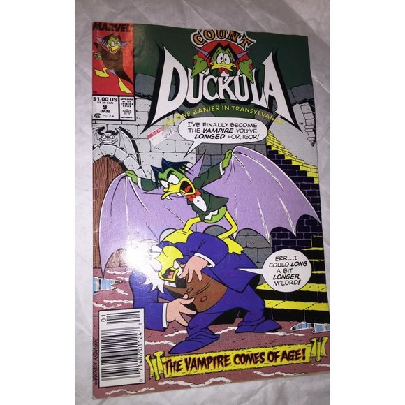Marvel | Other | Marvel Comics Count Duckula 9 Vintage Comic Book ...